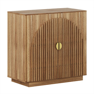 33" Modern Modular Sideboard with Arched Fluted Doors